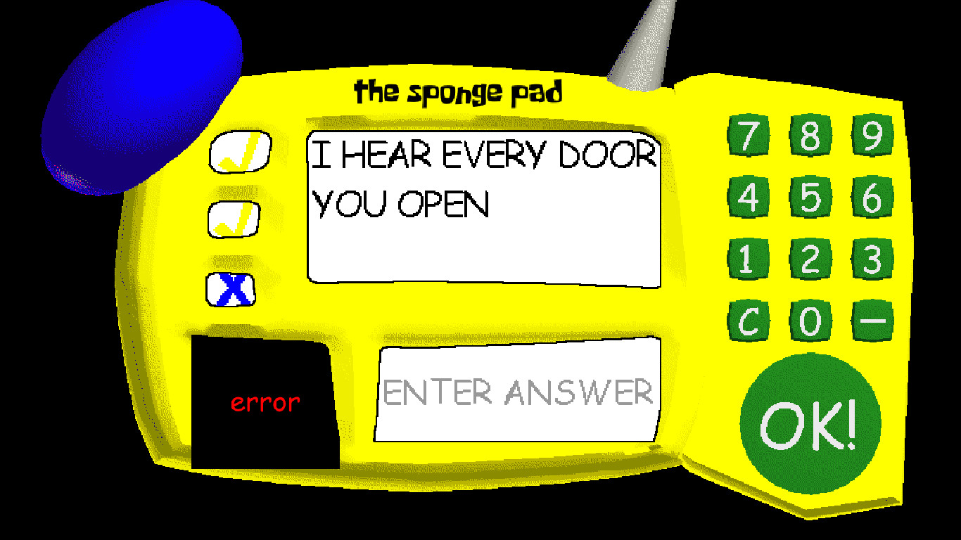 spongebob's basics {RE-UPLOAD} Mod for Baldi's Basics | Baldi Mods