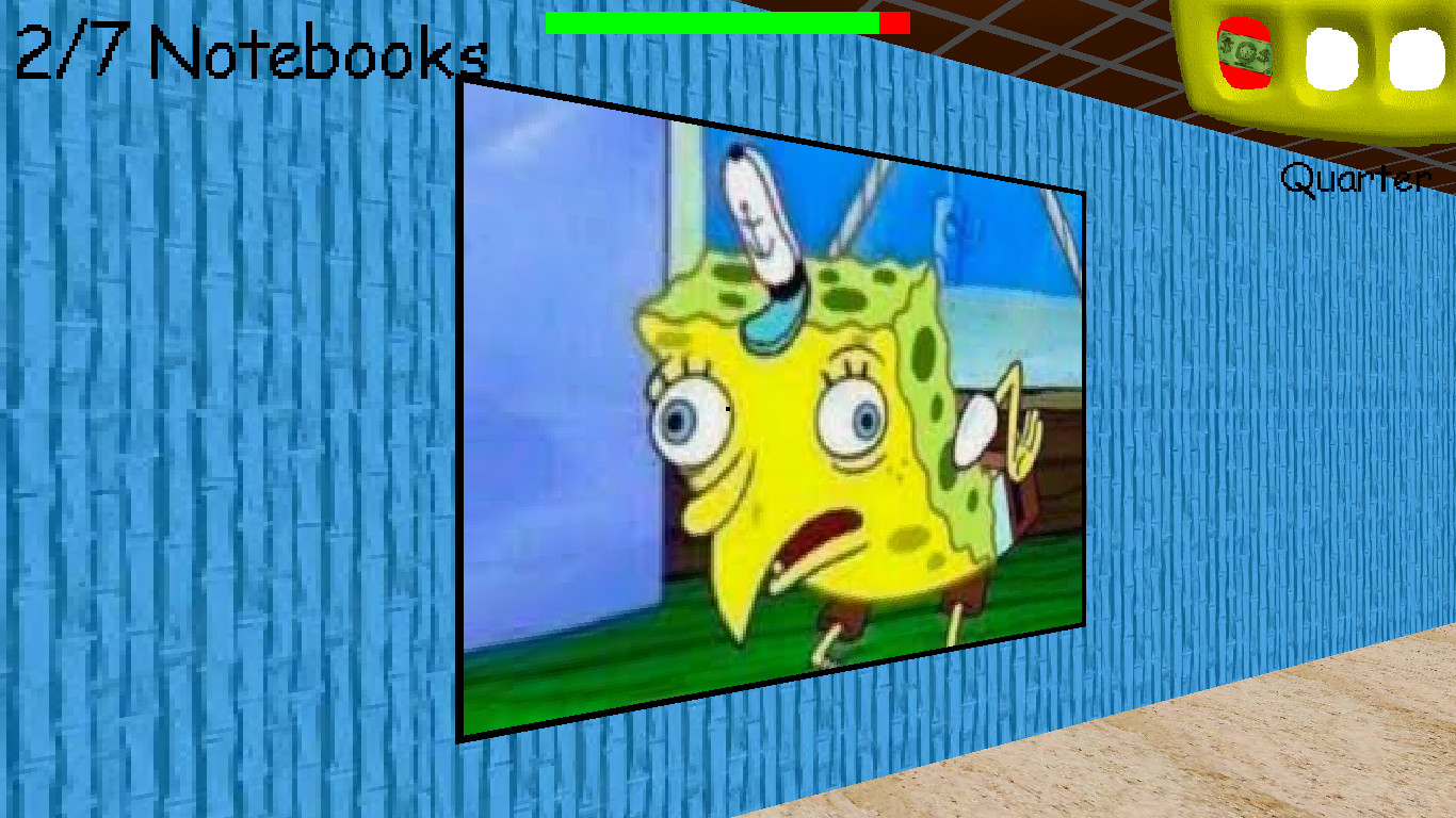 spongebob's basics {RE-UPLOAD} Mod for Baldi's Basics | Baldi Mods