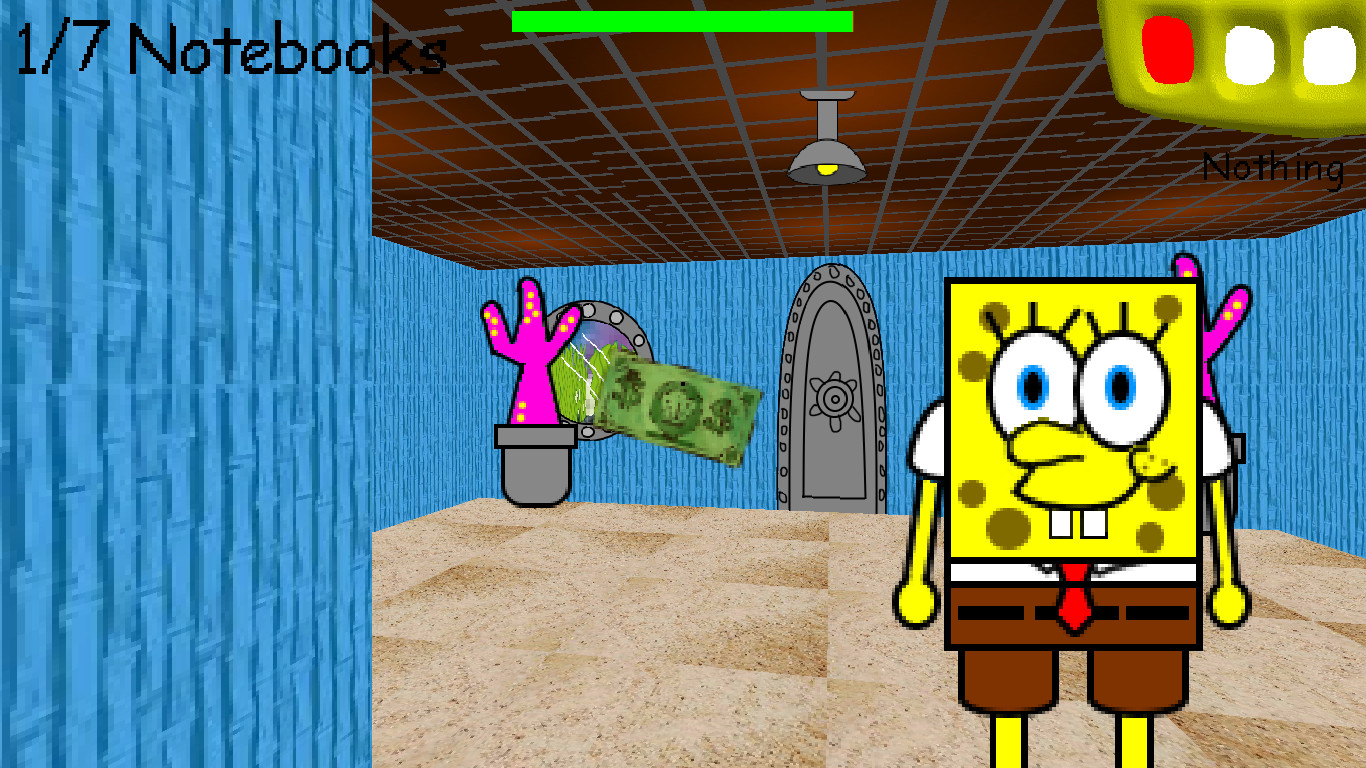 spongebob's basics {RE-UPLOAD} Mod for Baldi's Basics | Baldi Mods