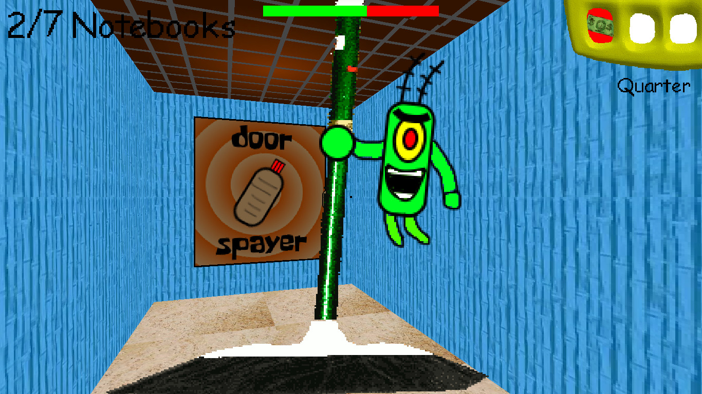 spongebob's basics {RE-UPLOAD} Mod for Baldi's Basics | Baldi Mods