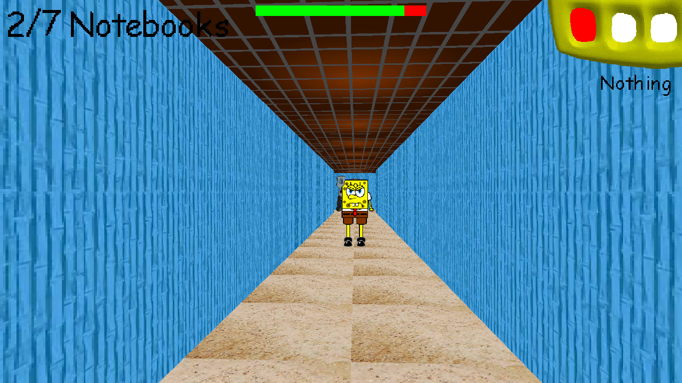 spongebob's basics {RE-UPLOAD} Mod for Baldi's Basics | Baldi Mods