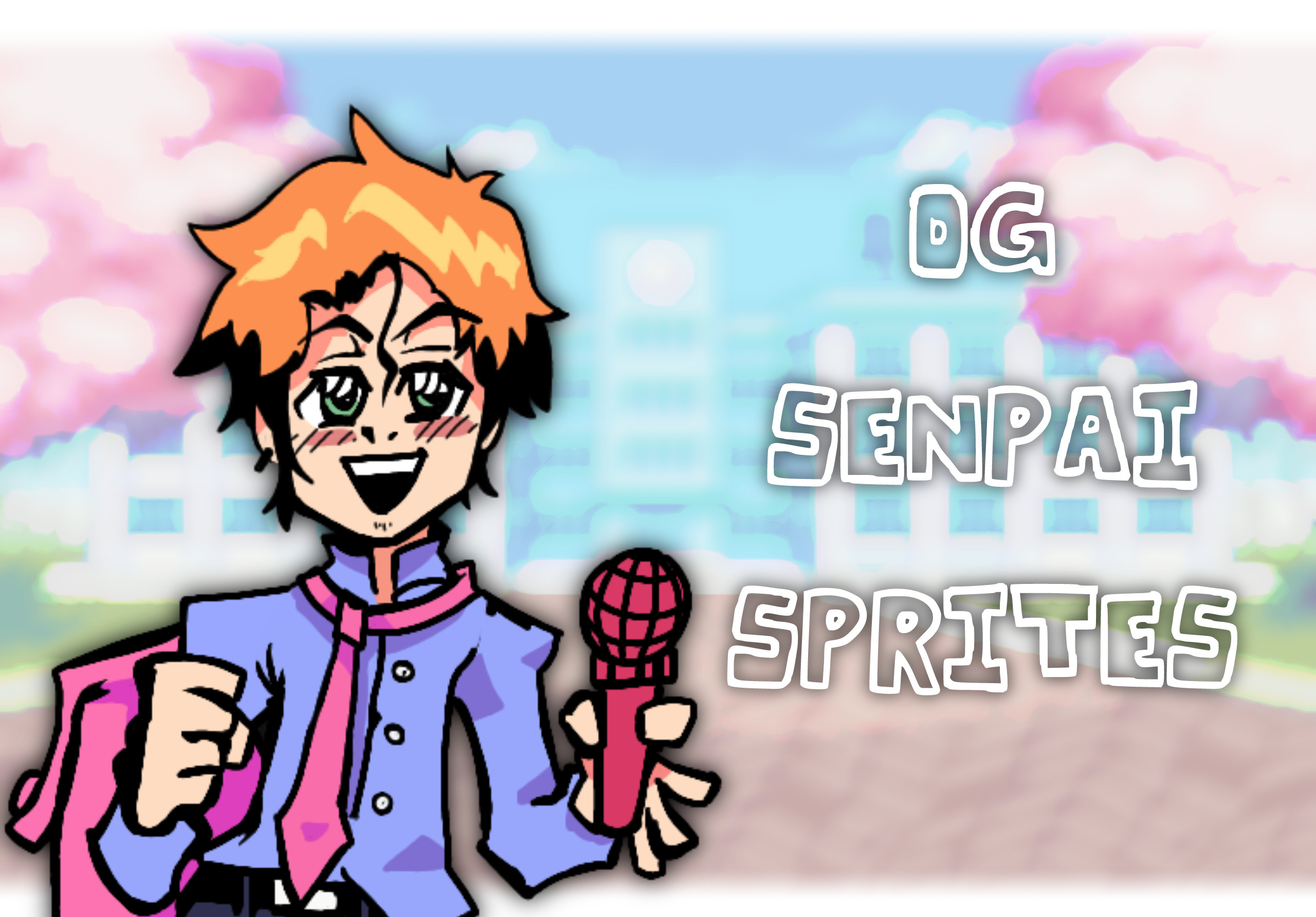 OG Senpai Sprites Mod for Friday Night Funkin' | FNF Mods