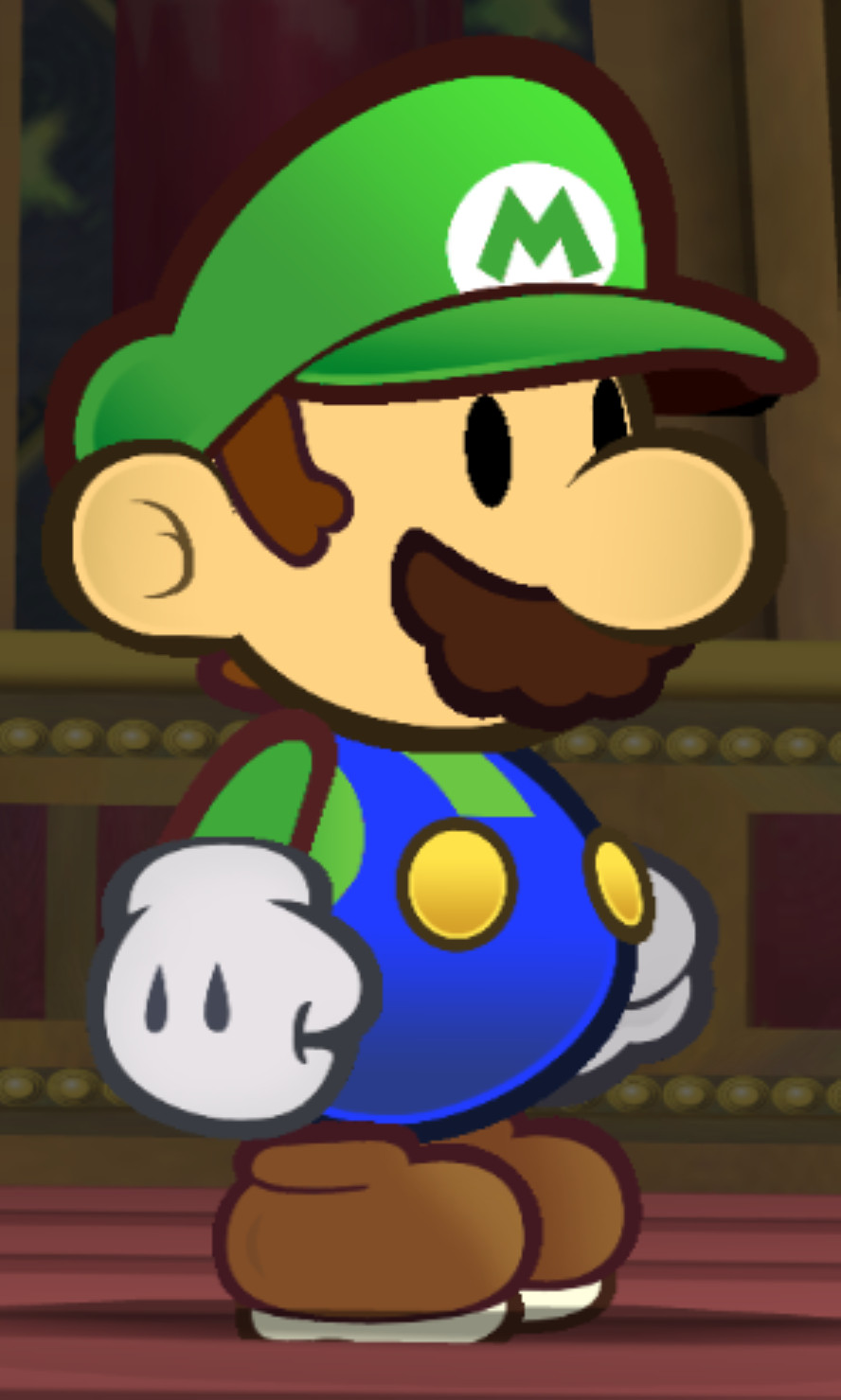Paper Luigi Standing Paper Luigi And The Marvelous Compass On X: