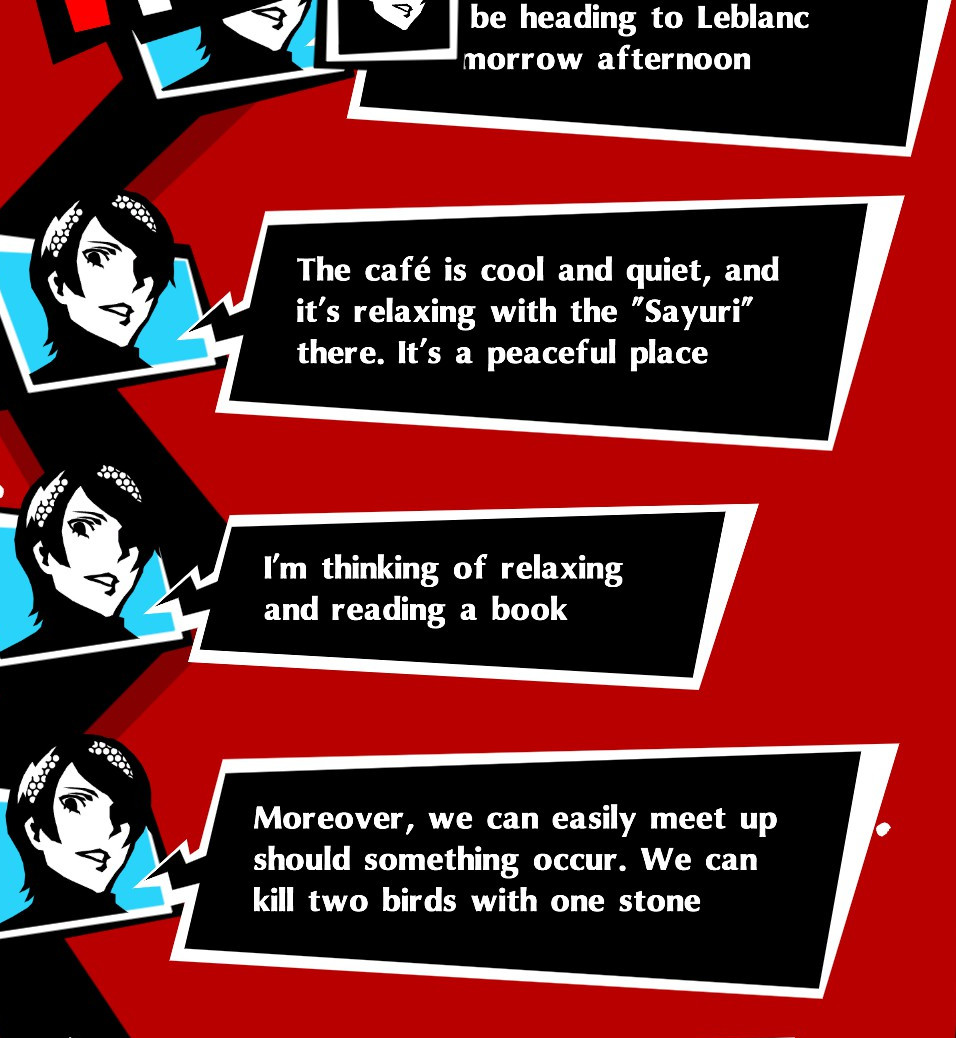 More Natural Text Messages Mod for Persona 5 Royal (PC) | P5R (PC) Mods
