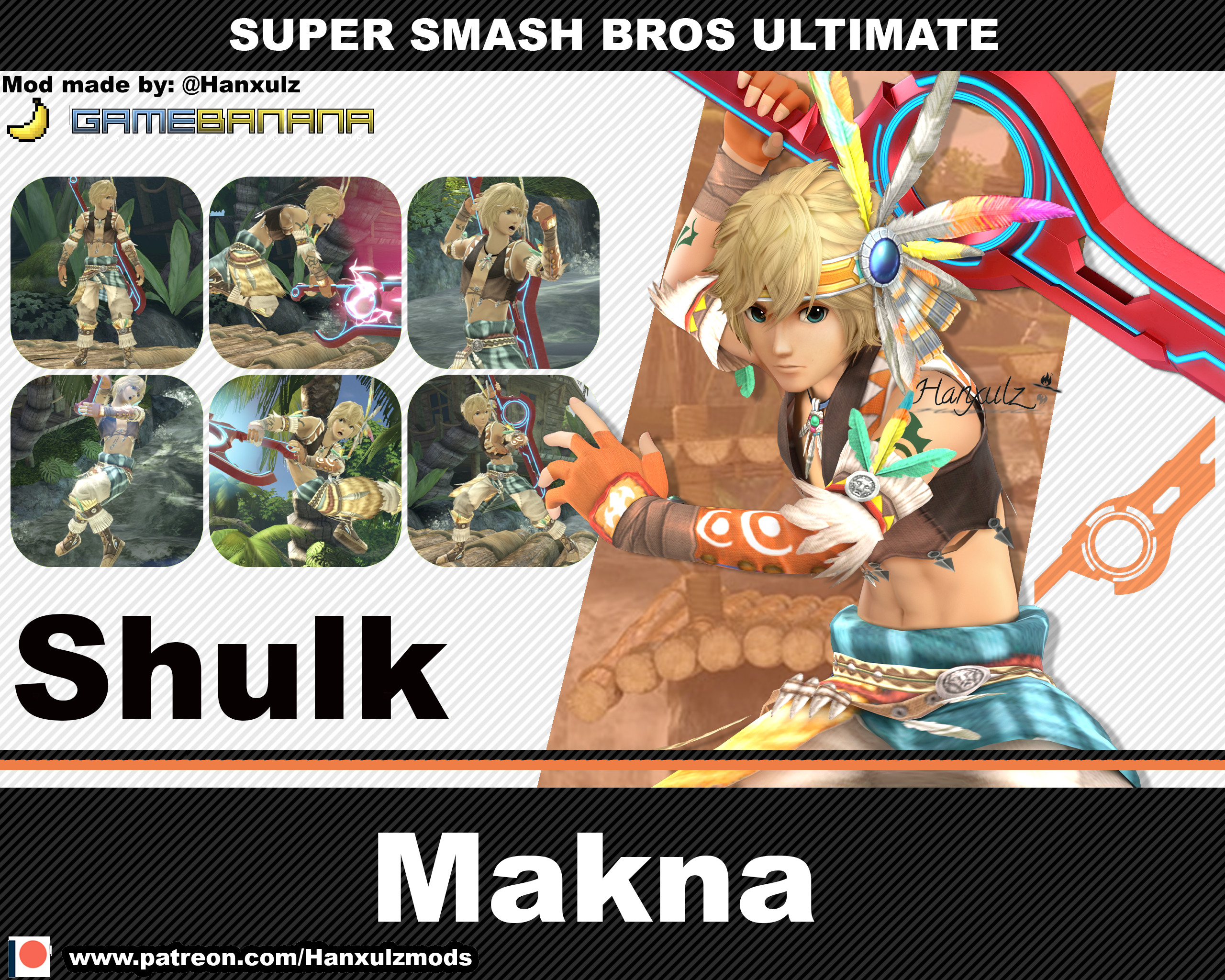 Shulk (Makna) Mod for Super Smash Bros. Ultimate | SSBU Mods