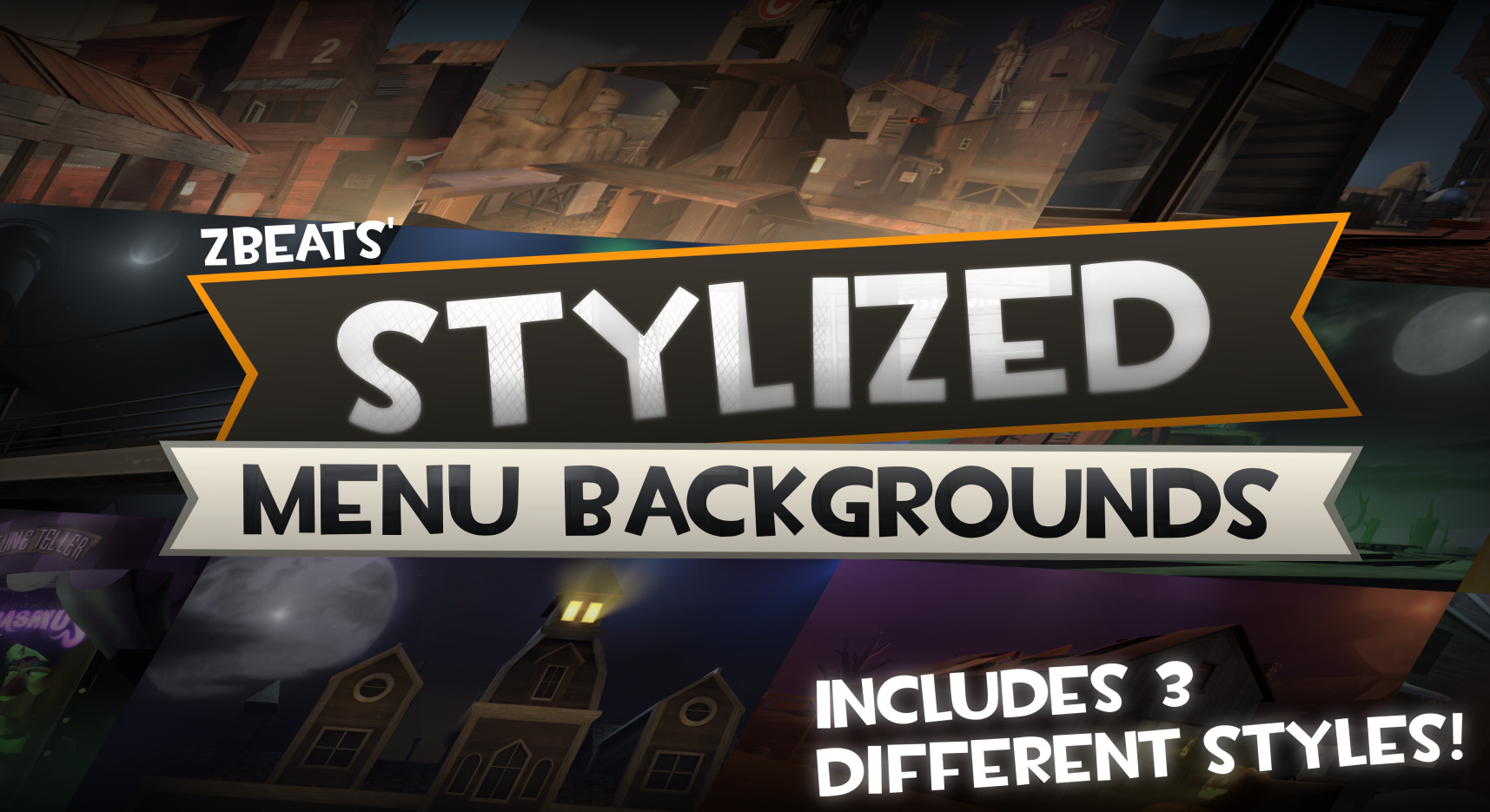 ZBeats' Stylized Menu Backgrounds Mod for Team Fortress 2 | TF2 Mods
