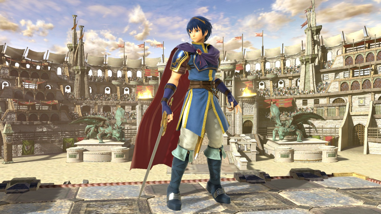 Melee Roy Colors for Marth (w/ Blue Hair Version) Mod for Super Smash ...