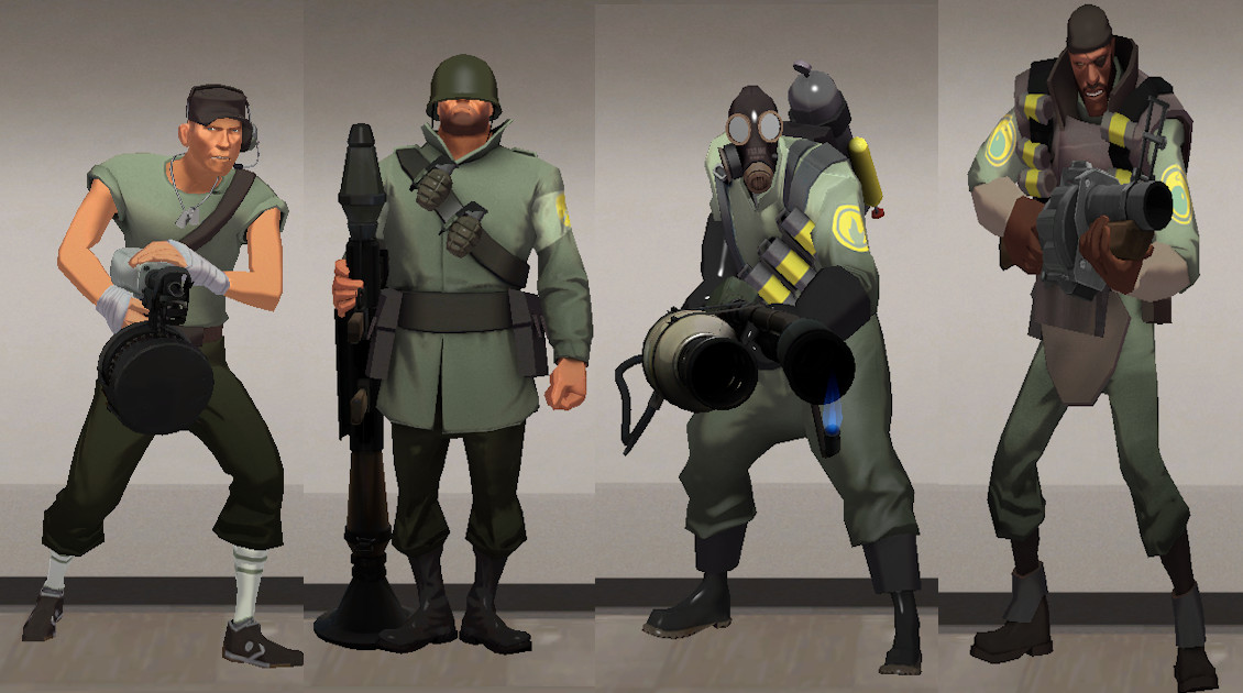 Grn and Ylw teams for PF2 Mod for Pre-Fortress 2 | PF2 Mods
