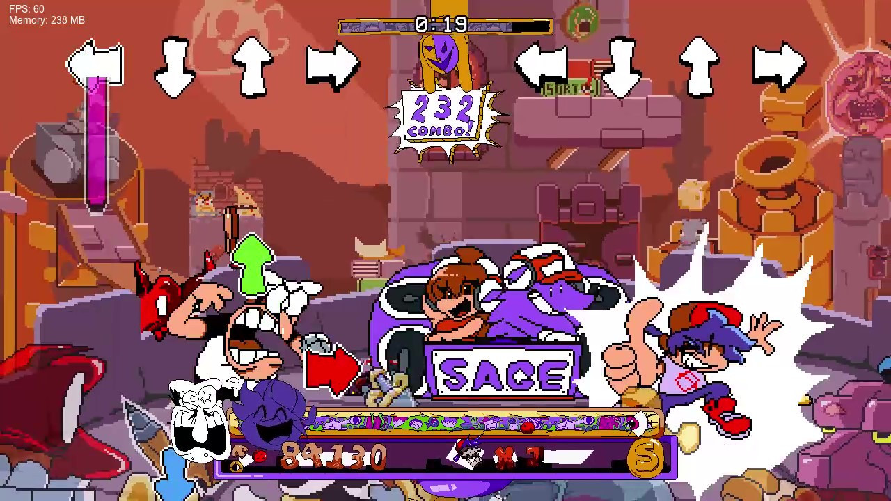 Friday Night At The Pizza Tower Remaked Mod for Friday Night Funkin ...