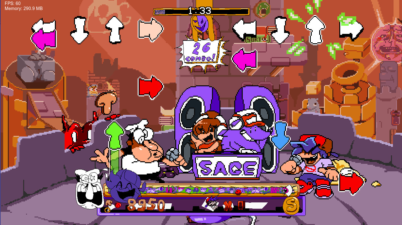 Friday Night At The Pizza Tower Remaked Mod for Friday Night Funkin ...