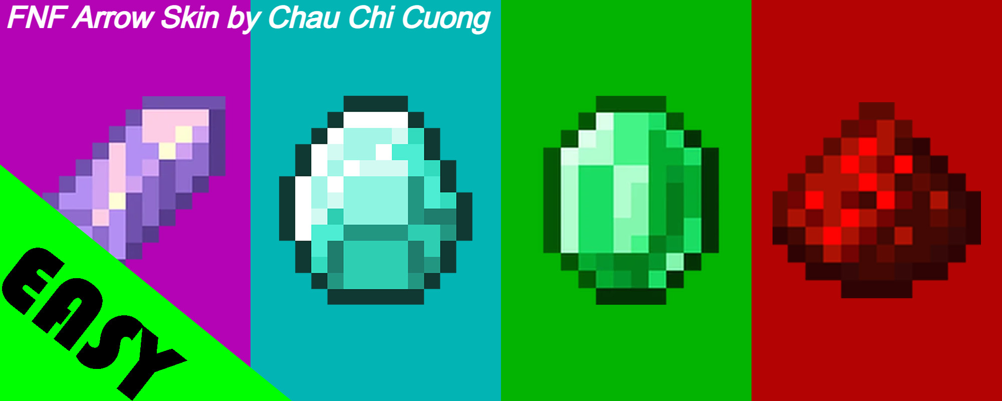 MINECRAFT ITEMS NOTE assets V0.7 Mod for Friday Night Funkin' | FNF Mods