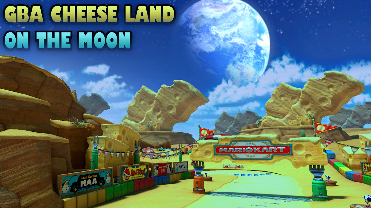 GBA Cheese Land on the Moon Mod for Mario Kart 8 Deluxe | MK8D Mods
