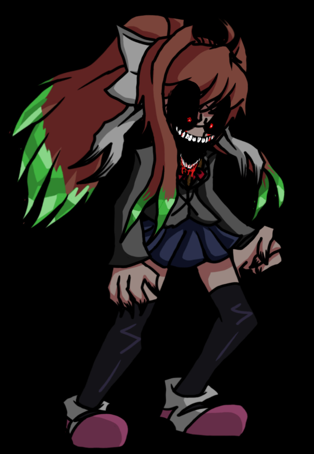 Monika.exe v1 vs Monika.exe v2 Mod for Friday Night Funkin' | FNF Mods