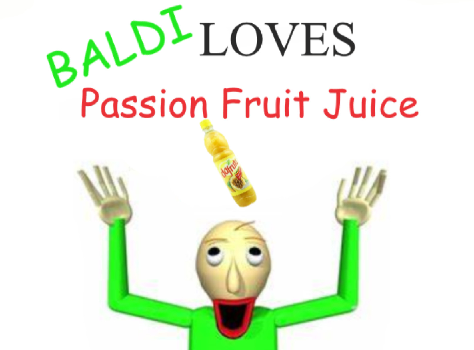 Baldi Loves Passion Fruit Juice Mod for Baldi's Basics | Baldi Mods