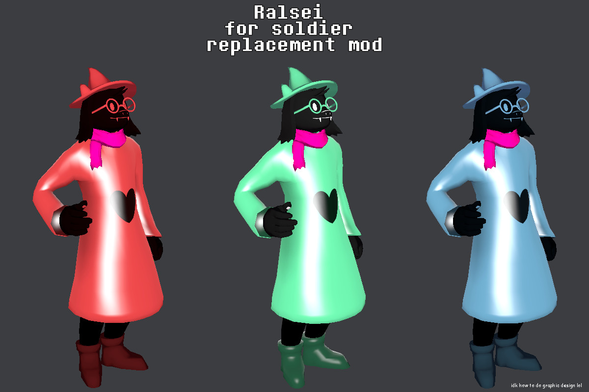 Ralsei (replaces Soldier) Mod for Team Fortress 2 | TF2 Mods