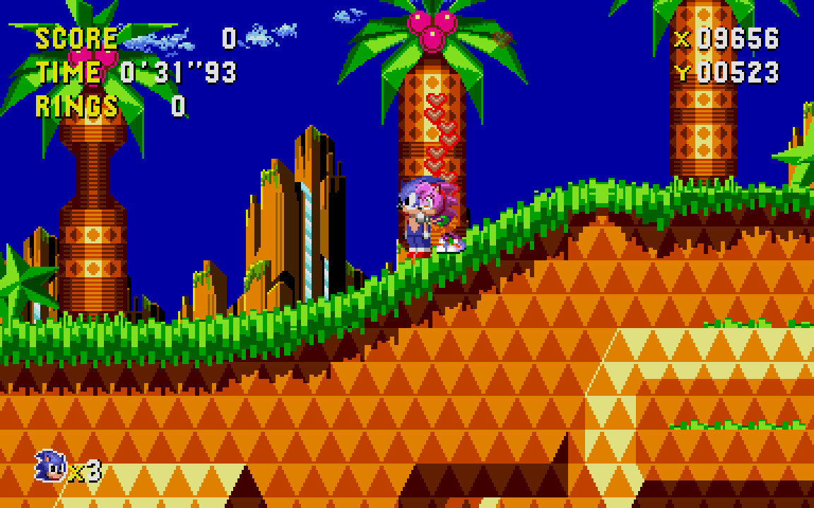 Origins Amy Mod for Sonic CD (2011) | SCD Mods