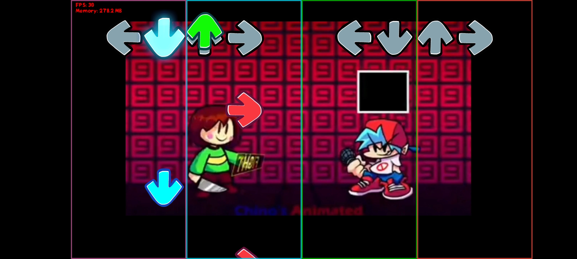 Chara mod but it's in fnf V2! Mod for Friday Night Funkin' | FNF Mods