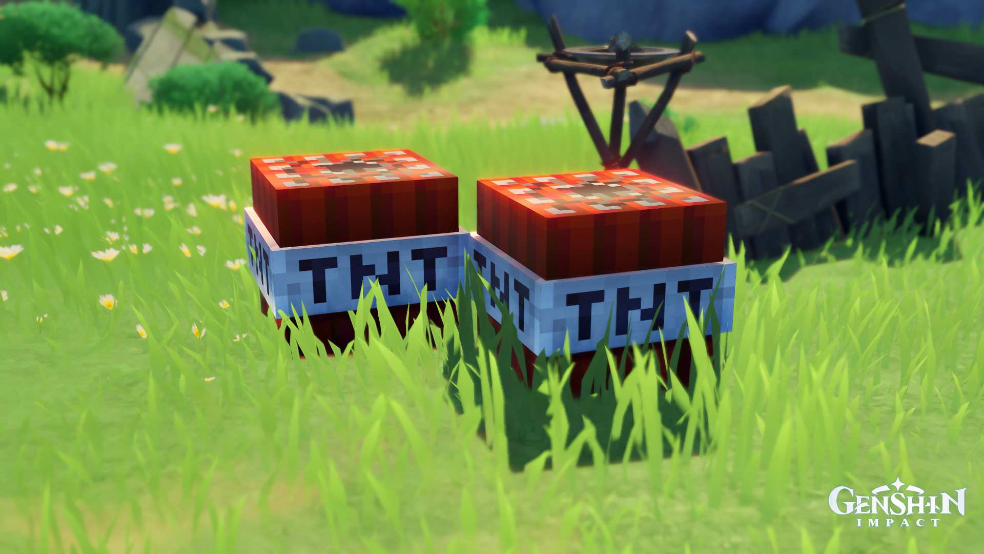 TNT BARREL from a certain cubic game...(4.0 fix) Mod for Genshin Impact ...