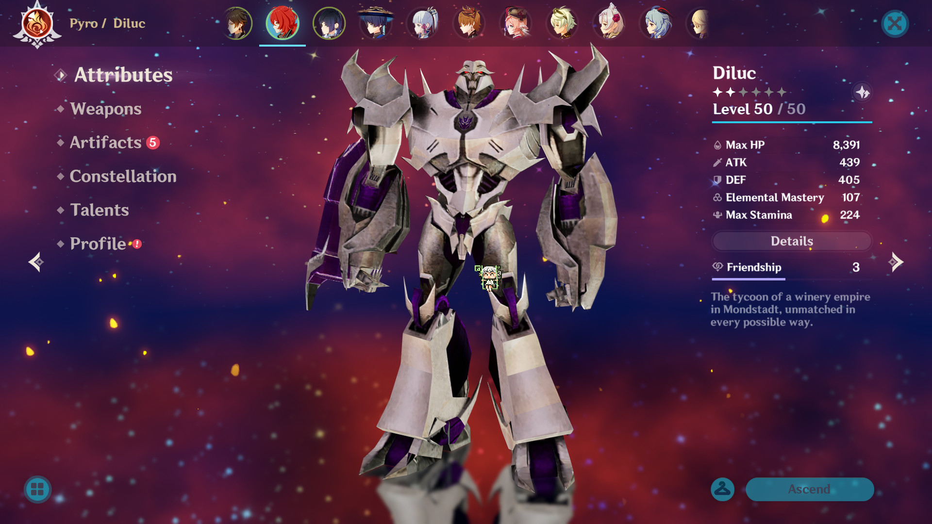 ALL HAIL MEGATRON Mod for Genshin Impact | GI Mods