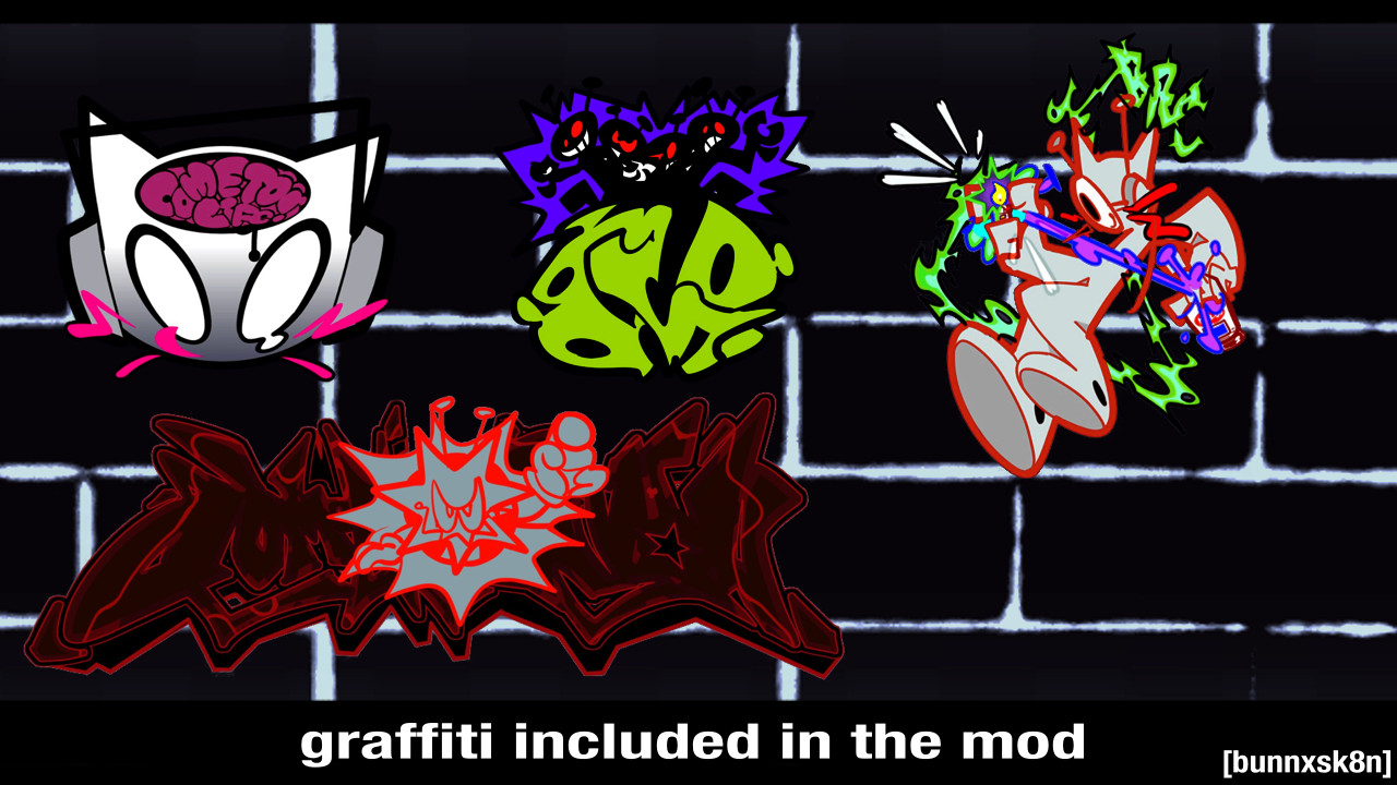 EVILSK8R GRAFITI MOD Mod for Bomb Rush Cyberfunk | BRC Mods
