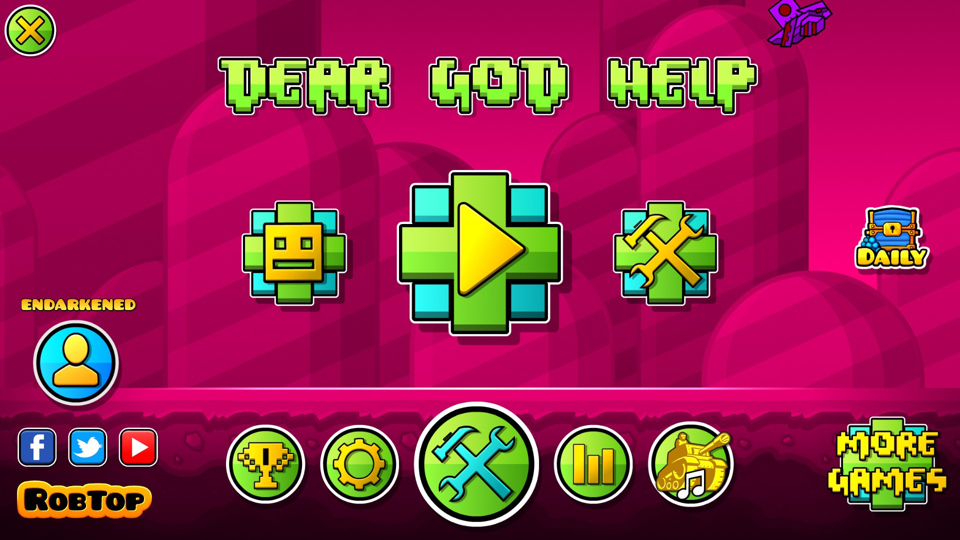 Dear God Help Mod for Geometry Dash | GD Mods