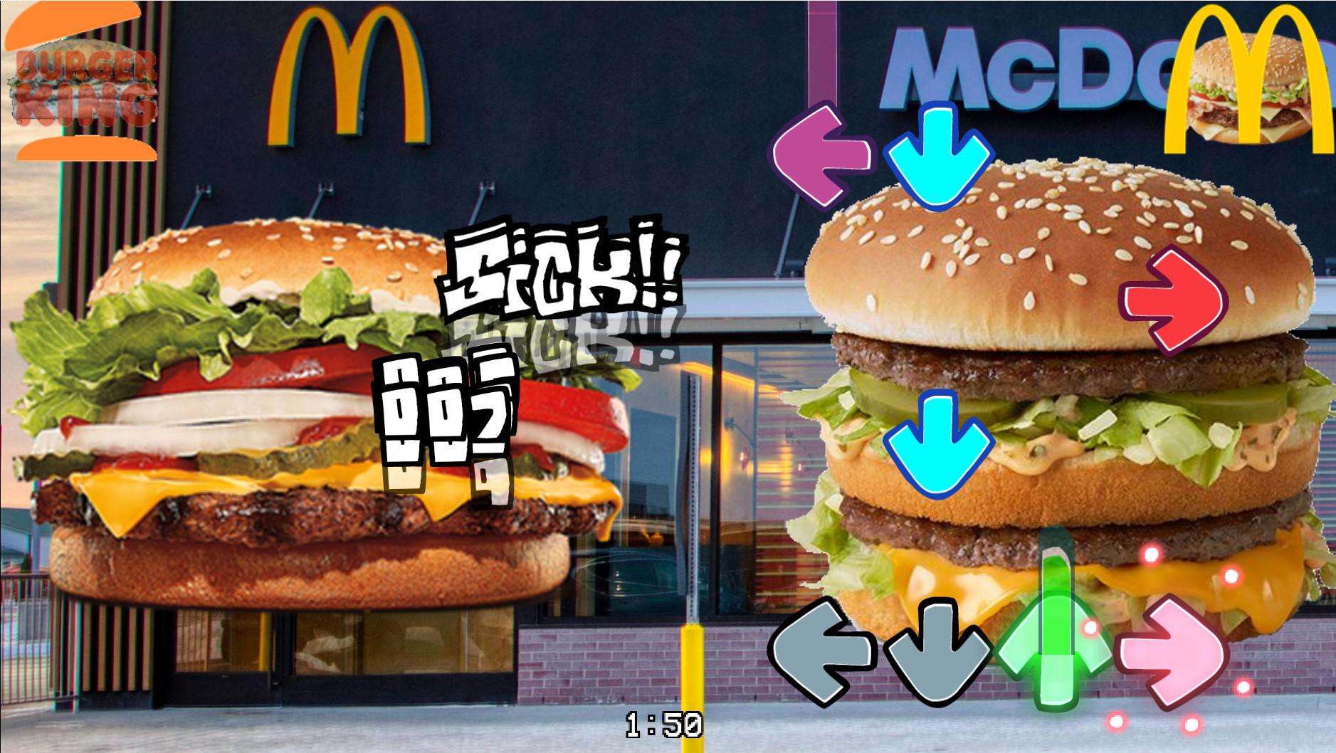 HAMBURGER CHEESEBURGER BIG MAC WHOPPER Mod for Friday Night Funkin ...