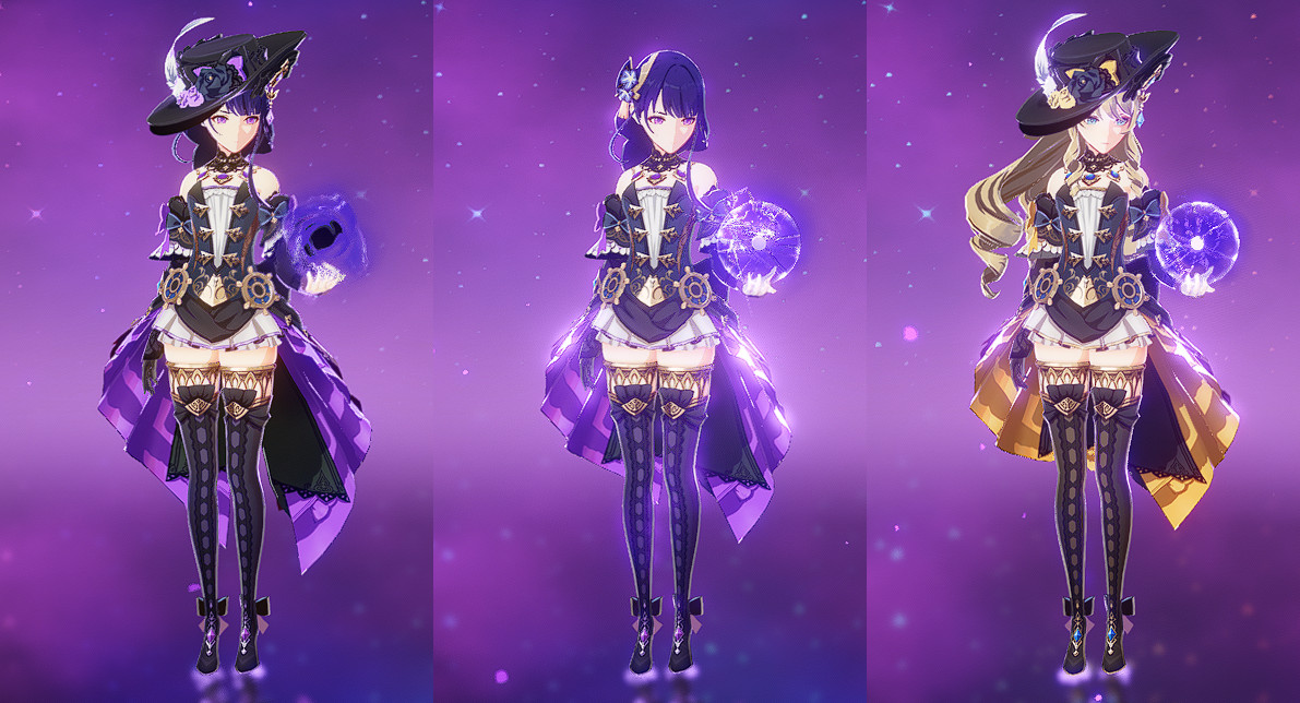 Raiden Shogun(Navia over Raiden with recolor) Mod for Genshin Impact ...