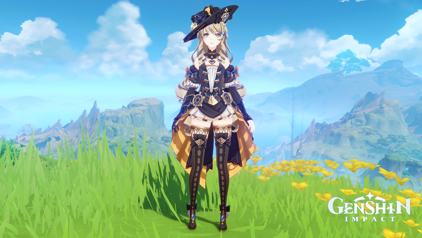 Raiden Shogun(Navia over Raiden with recolor) Mod for Genshin Impact ...