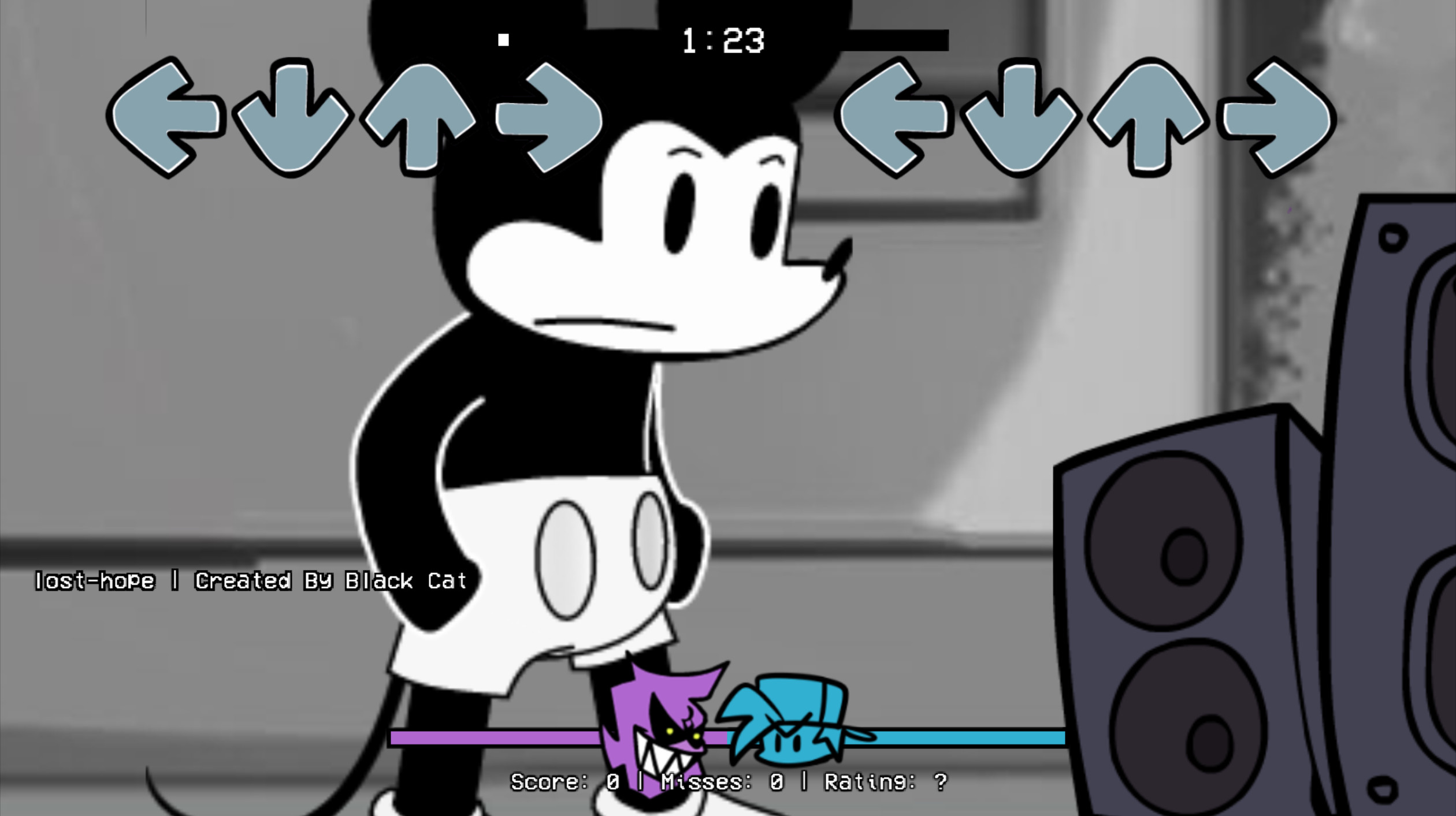 FNF:The Worst Night Demo（suicide mouse.avi） Mod for Friday Night Funkin ...