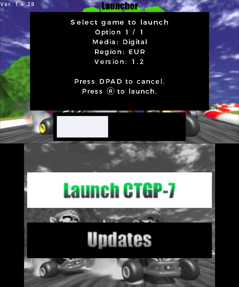 Mario Kart 64 CTGP-7 Launcher Theme Mod for Mario Kart 7 | MK7 Mods