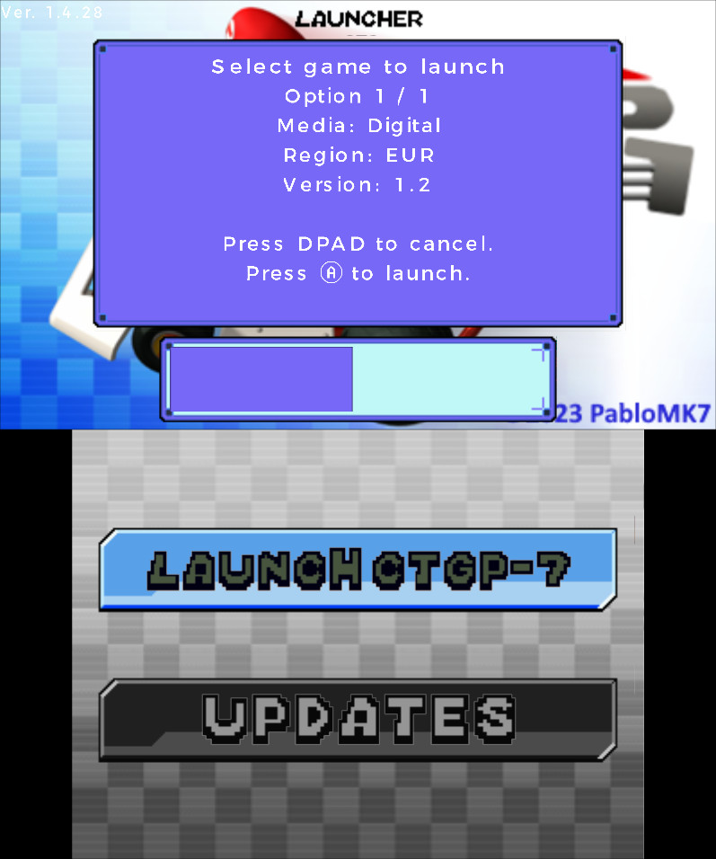 Mario Kart DS CTGP-7 Launcher Theme Mod for Mario Kart 7 | MK7 Mods