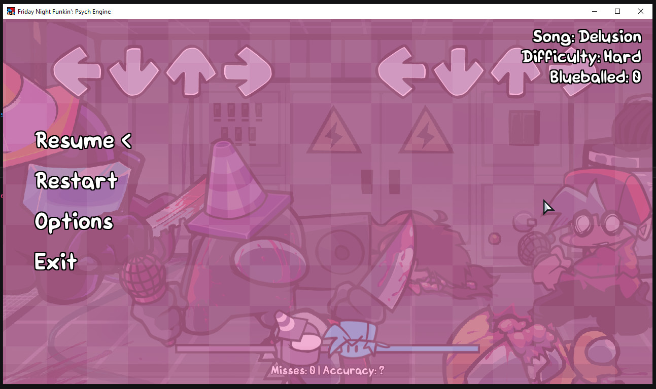 Custom Pause Menu for Psych Engine Mod for Friday Night Funkin' | FNF Mods