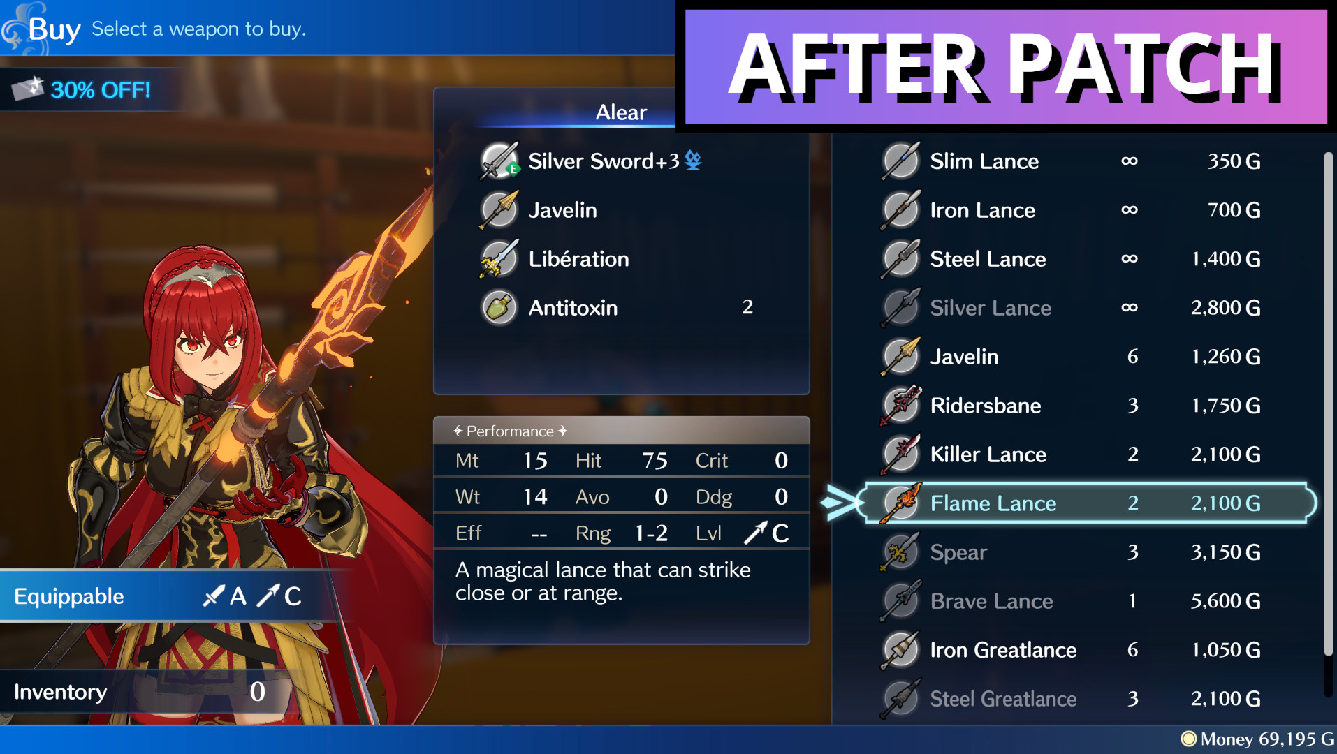 Flame Lance Buff Mod for Fire Emblem Engage | FEE Mods