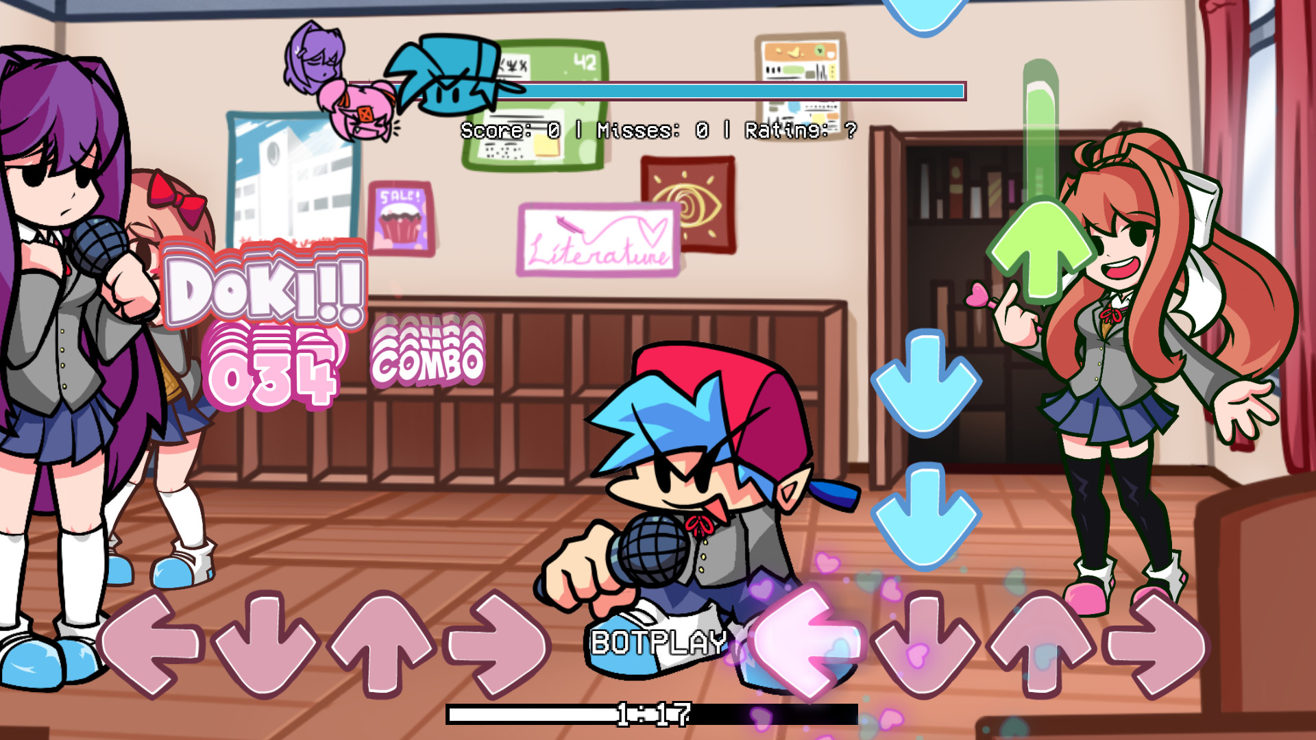 "Roasted Literature" roasted but its DDTO Mod for Friday Night Funkin ...