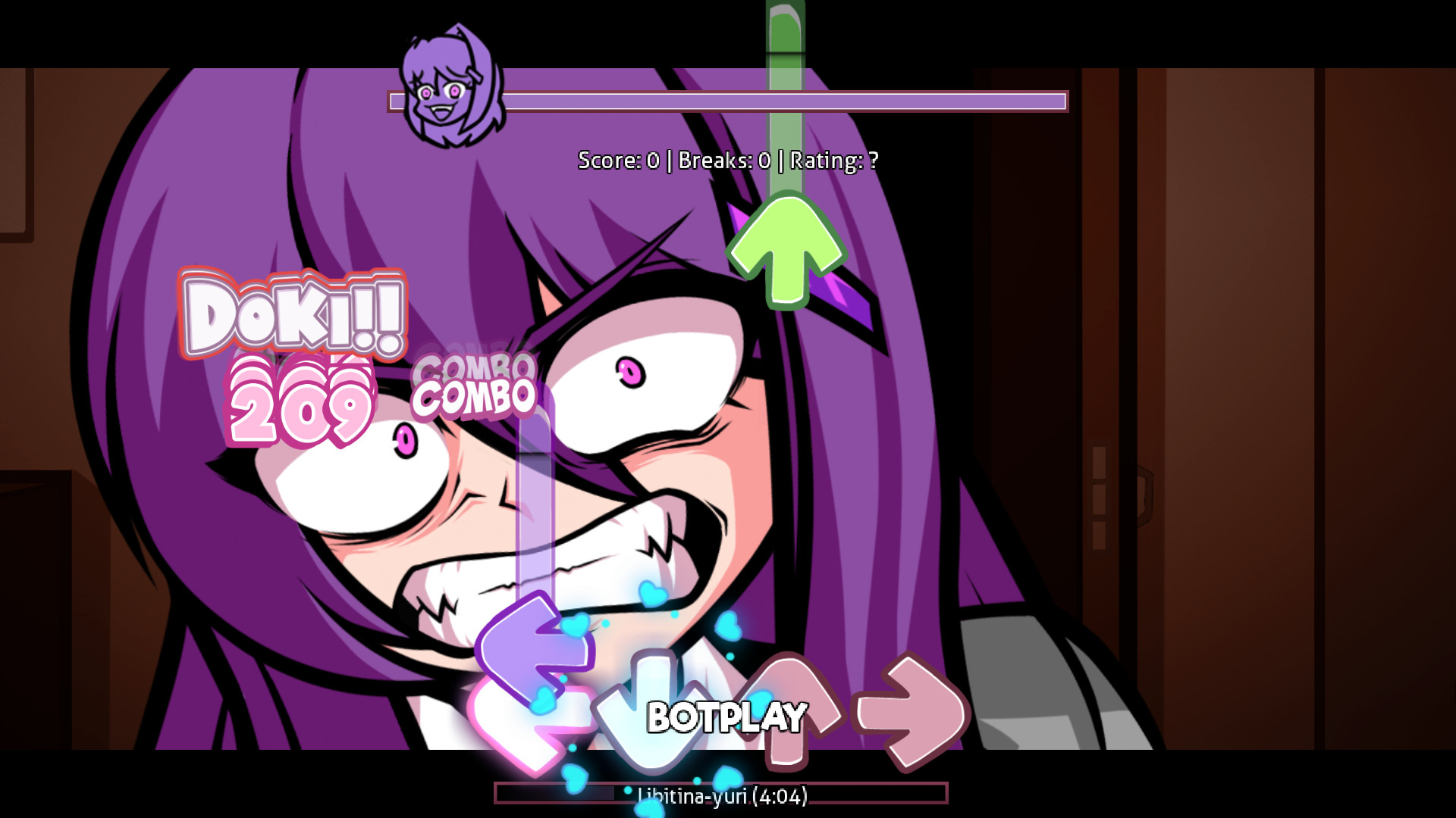 "Delusions" Libitina But Yuri Mod for Friday Night Funkin' | FNF Mods