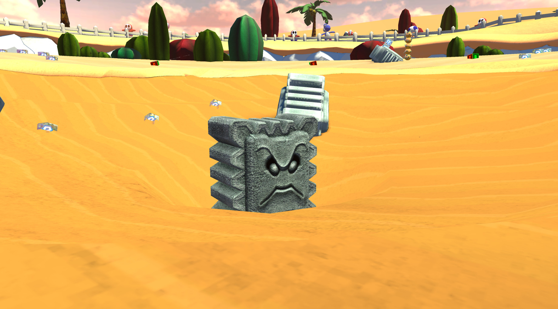 Wii Thwomp Desert (Tour/BCP Styled) V1.0 Mod for Mario Kart 8 Deluxe | MK8D Mods