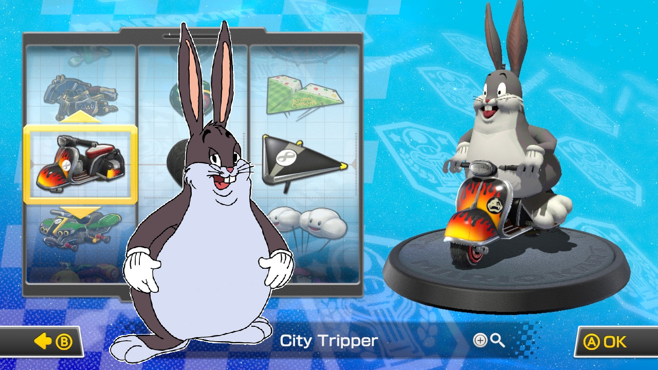 Big chungus Mod for Mario Kart 8 | MK8 Mods