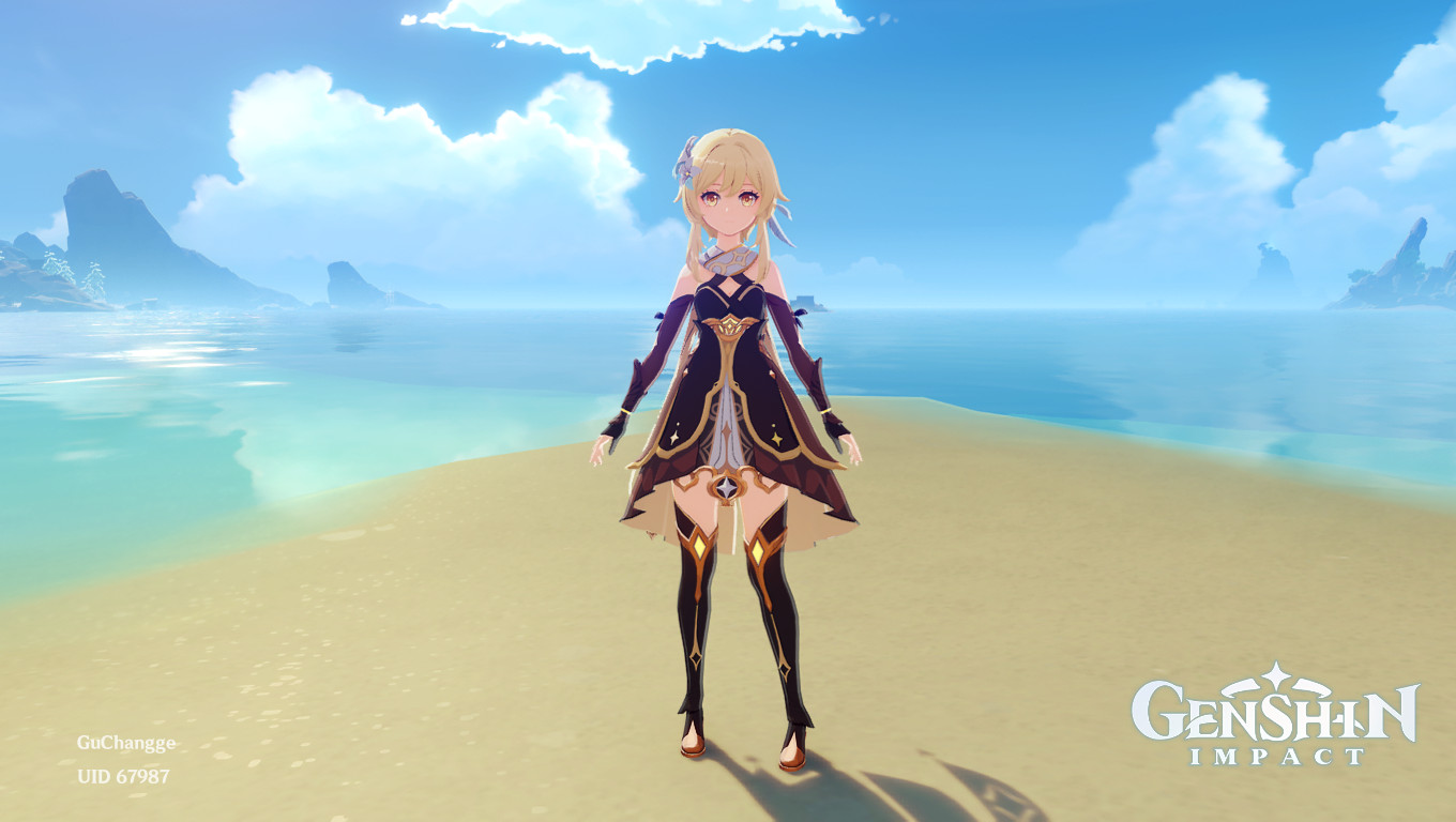 Lumine(Aether color palette) Mod for Genshin Impact | GI Mods