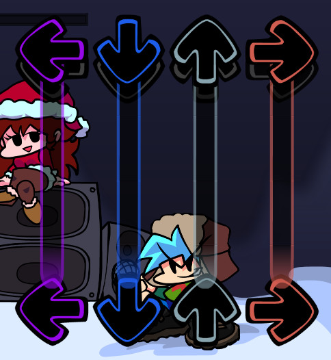 Dark Mode Noteskin Mod for Friday Night Funkin' | FNF Mods