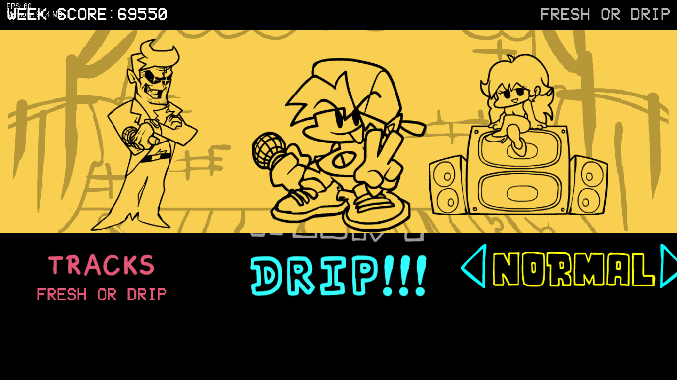 Fresh or Drip (A fresh remix) Mod for Friday Night Funkin' | FNF Mods