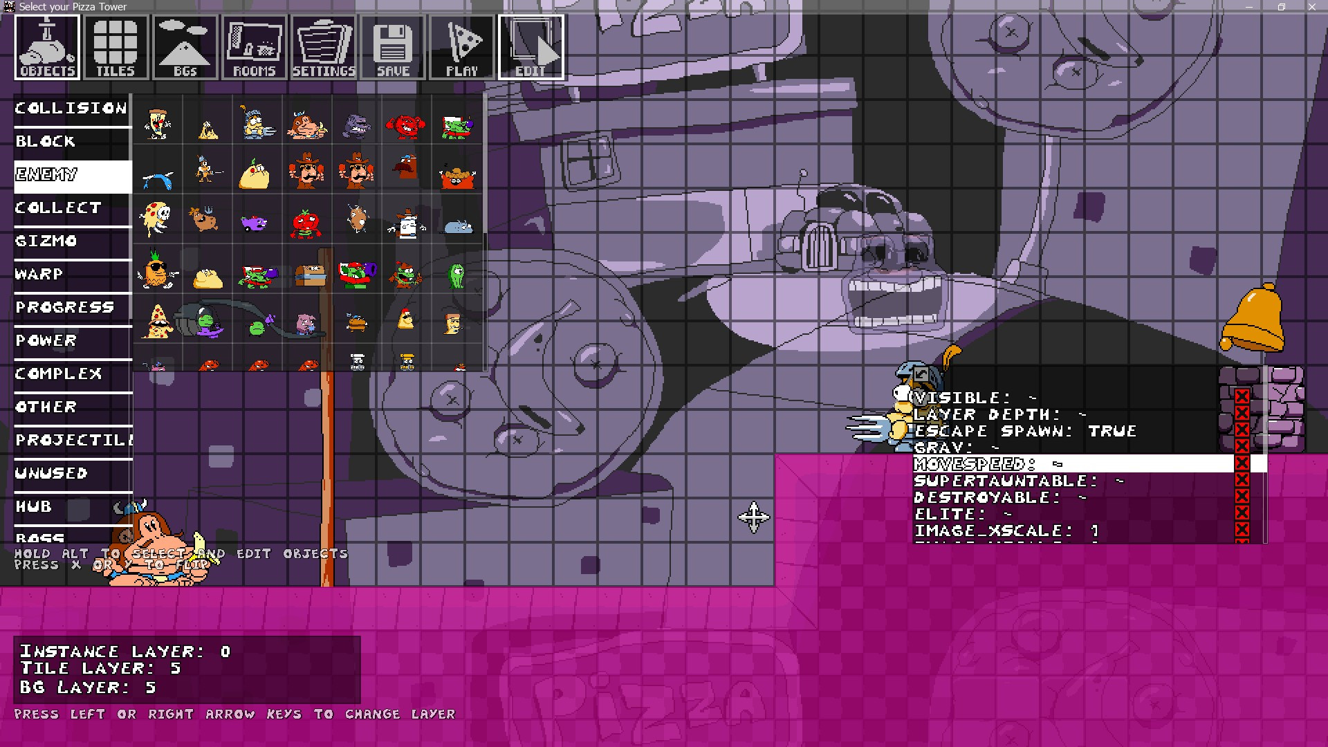 John Gutter Replicated Mod for Pizza Tower | PT Mods