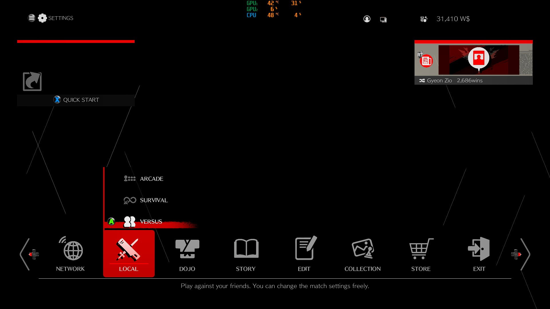 Main Menu Black Theme Mod for GUILTY GEAR -STRIVE- | GGST Mods