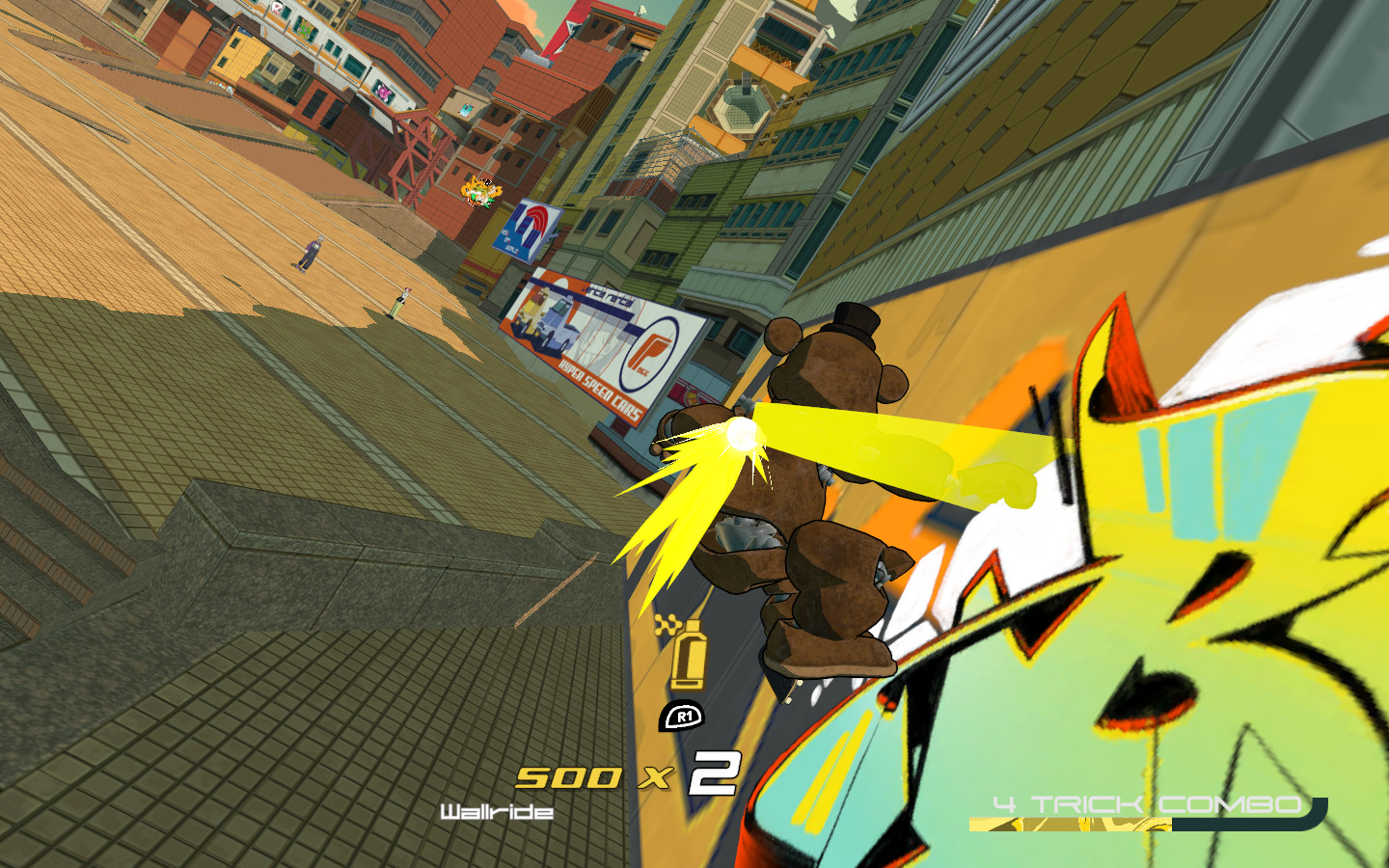 Freddy Fazbear as DJ Cyber Mod for Bomb Rush Cyberfunk | BRC Mods