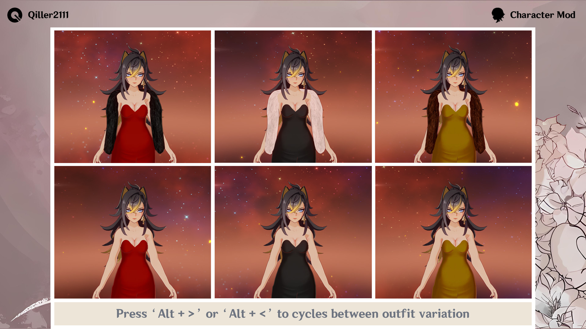 Dehya Evening Dress Mod for Genshin Impact | GI Mods