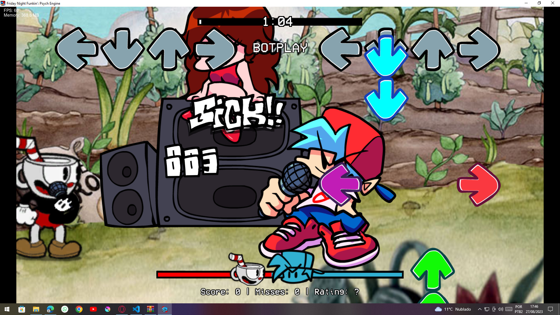 fnf vs cuphead Mod for Friday Night Funkin' | FNF Mods