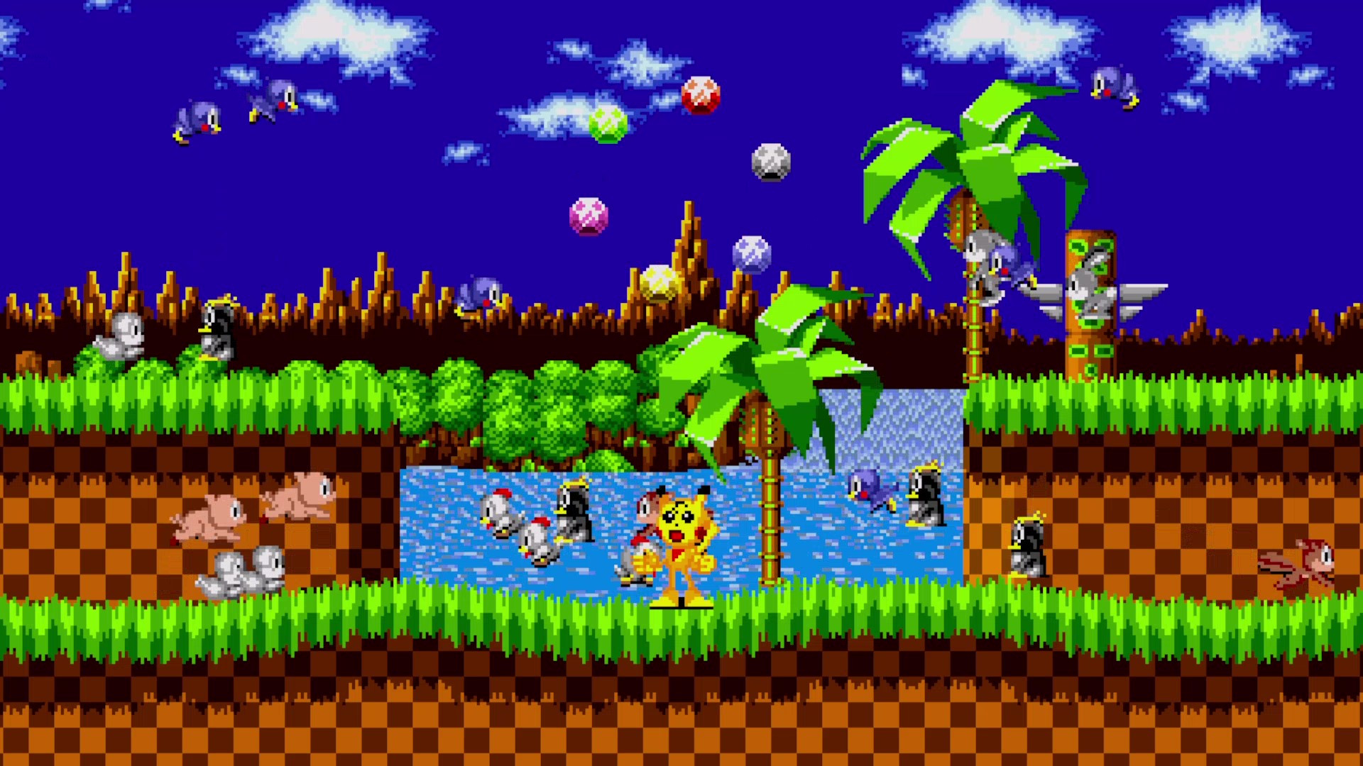 Colin the Pikachu red scarf Mod for Sonic the Hedgehog Forever | S1F Mods