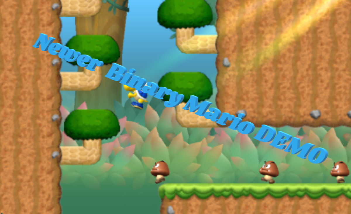 Newer Binary Mario DEMO Mod for New Super Mario Bros. Wii | NSMBW Mods