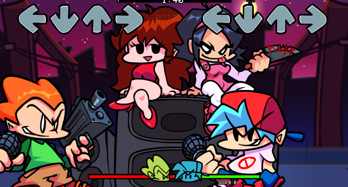 Girlfriend with Nene Mod for Friday Night Funkin' | FNF Mods