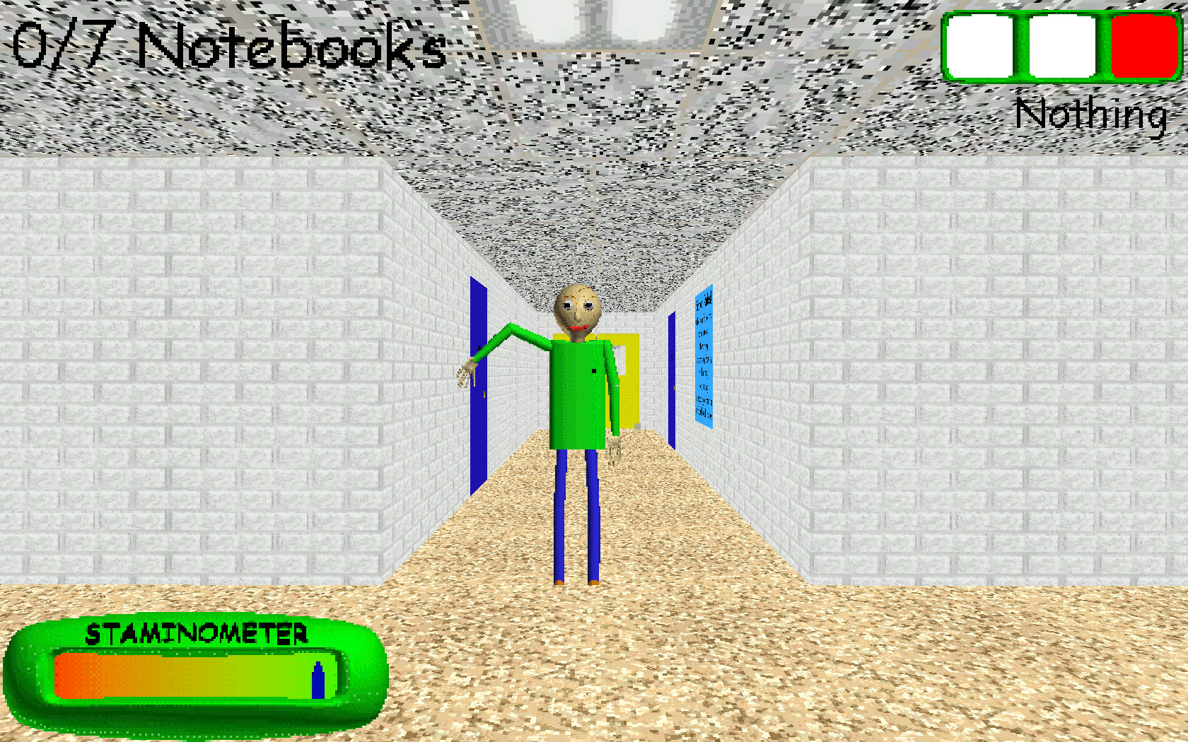 Player Driving Wheel Chair Mod for Baldi's Basics | Baldi Mods