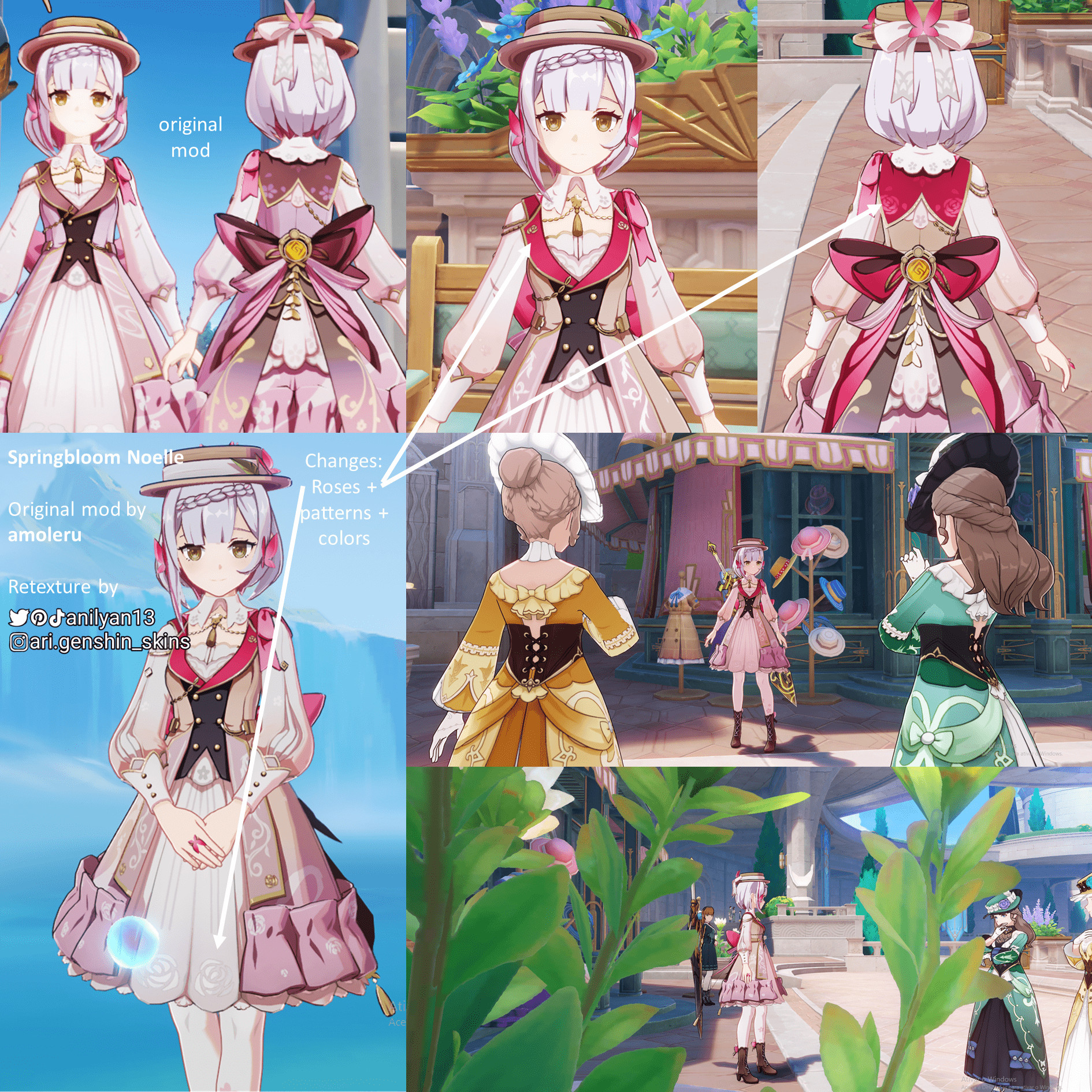 Springbloom Noelle updated Mod for Genshin Impact | GI Mods